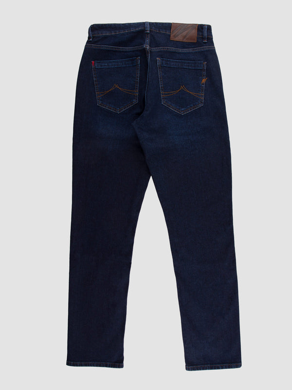 Tapered Fit Mid Stretch Corvette Dark Jeans